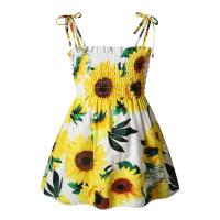 China Children's Dress Clothing New Printing Summer Girls' Suspender Dress for sale