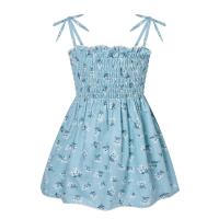 China Children's Dress Clothing New Printing Summer Girls' Suspender Dress for sale