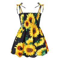 China Children's Dress Clothing New Printing Summer Girls' Suspender Dress for sale
