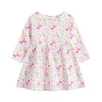 China Spring Children's Clothing Girls Long Sleeve Dress Print Princess Dress for sale