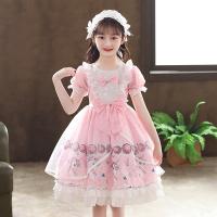 China Spring Children's Clothing Girls Lolita Princess Dress Children's Lace Puffy Dresses for sale