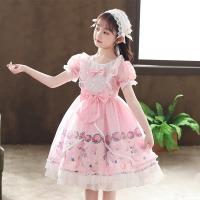 China Spring Children's Clothing Girls Lolita Princess Dress Children's Lace Puffy Dresses for sale