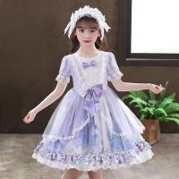 China Spring Children's Clothing Girls Lolita Princess Dress Children's Lace Puffy Dresses for sale