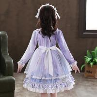 China Spring Children's Clothing Girls Lolita Princess Dress Children's Lace Puffy Dresses for sale