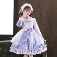 China Spring Children's Clothing Girls Lolita Princess Dress Children's Lace Puffy Dresses for sale