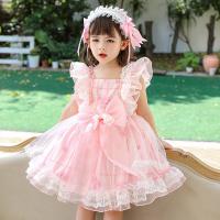 China Lolita Princess Dress Short Sleeved Children's Dress Clothing With Headband for sale