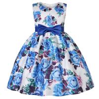 China Children'S Dress Clothing Girl Printing Princess Dress Children Formal Dress for sale