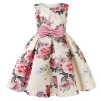 China Children'S Dress Clothing Girl Printing Princess Dress Children Formal Dress for sale