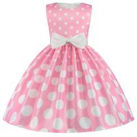 China Summer Children's Clothing Girls Polka Dot Dress Holiday Party Evening Dress for sale
