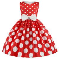 China Summer Children's Clothing Girls Polka Dot Dress Holiday Party Evening Dress for sale