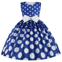 China Summer Children's Clothing Girls Polka Dot Dress Holiday Party Evening Dress for sale