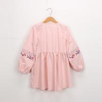 China Long Sleeved Embroidered Dress Spring Children'S Clothing Girls Fringed Dress for sale