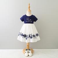 China Summer Children'S Clothing Girls Summer Flower Embroidery Dress for sale