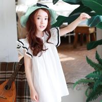 China Summer Children'S Clothing Girls Princess Dress Children'S White Beach Dress for sale