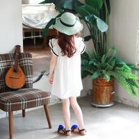 China Summer Children'S Clothing Girls Princess Dress Children'S White Beach Dress for sale