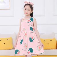China Girls Cotton Dress Children Printing Dress Summer Children'S Clothing for sale