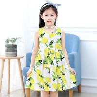China Girls Cotton Dress Children Printing Dress Summer Children'S Clothing for sale