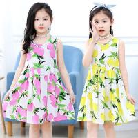 China Girls Cotton Dress Children Printing Dress Summer Children'S Clothing for sale