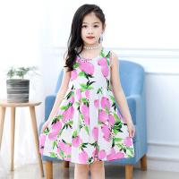 China Girls Cotton Dress Children Printing Dress Summer Children'S Clothing for sale