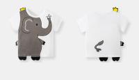 China Baby Cartoon Printed Short Sleeved Children'S T-Shirt Children'S Sports Shirts for sale