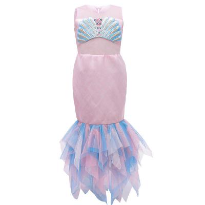 China Mermaid Princess Dress Girls Cosplay Costumes Summer Children'S Clothing for sale