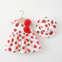 China Summer Children'S Clothing Small Wings Baby Dress Baby Girl Cherry Dress for sale