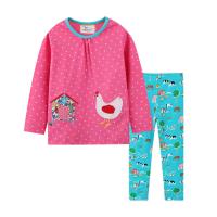 China Children'S Outfit Sets Girls Casual Cotton Sets Children'S Animal Print Suit for sale