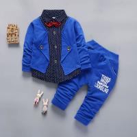 China Children's Outfit Sets Cotton Kids Custom Fashion Suit Boys Three-Piece Leisure Suit for sale