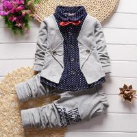 China Children's Outfit Sets Cotton Kids Custom Fashion Suit Boys Three-Piece Leisure Suit for sale