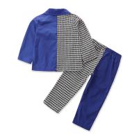 China Children'S Outfit Sets Girls Houndstooth Stitching Suit Kids Girls Fashion 2-Piece Set for sale