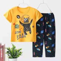 China Children'S Outfit Sets Cotton Children Boutique Printing Sets Kids Pure Cotton Suit for sale