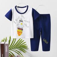 China Children'S Outfit Sets Cotton Children Boutique Printing Sets Kids Pure Cotton Suit for sale