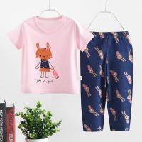 China Children'S Outfit Sets Cotton Children Boutique Printing Sets Kids Pure Cotton Suit for sale