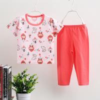 China Children'S Outfit Sets Cotton Children Boutique Printing Sets Kids Pure Cotton Suit for sale