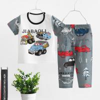 China Children'S Outfit Sets Cotton Children Boutique Printing Sets Kids Pure Cotton Suit for sale