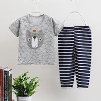 China Children'S Outfit Sets Cotton Children Boutique Printing Sets Kids Pure Cotton Suit for sale