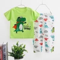 China Children'S Outfit Sets Cotton Children Boutique Printing Sets Kids Pure Cotton Suit for sale