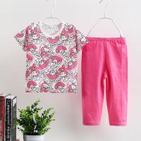 China Children'S Outfit Sets Cotton Children Boutique Printing Sets Kids Pure Cotton Suit for sale