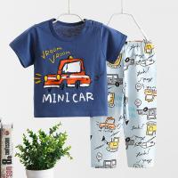 China Children'S Outfit Sets Cotton Children Boutique Printing Sets Kids Pure Cotton Suit for sale