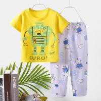 China Children'S Outfit Sets Cotton Children Boutique Printing Sets Kids Pure Cotton Suit for sale