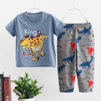 China Children'S Outfit Sets Cotton Children Boutique Printing Sets Kids Pure Cotton Suit for sale