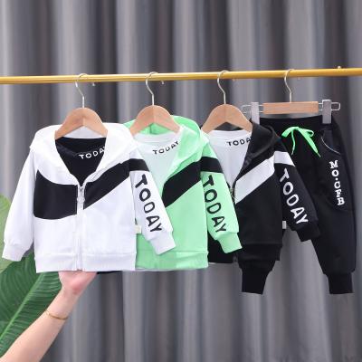 China Children's Outfit Sets Toddler Baby Jacket Three Piece Handsome Clothes for sale