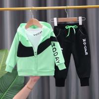 China Children's Outfit Sets Toddler Baby Jacket Three Piece Handsome Clothes for sale