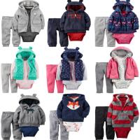 China 3Pcs Children'S Outfit Sets Newborn Clothing Baby Rompers Cotton Suit for sale