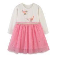 China Girls Lace Embroidered Print Long Sleeve Dress Children'S Dress Clothing for sale