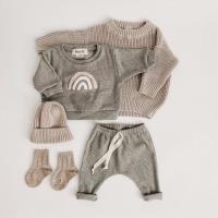 China Cartoon Rainbow Children'S Outfit Sets Kids Clothes Baby Sets for sale