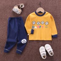China Breathable Children'S Pajama Set Cotton Boys And Girls Homewear for sale
