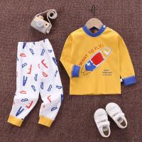 China Breathable Children'S Pajama Set Cotton Boys And Girls Homewear for sale