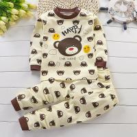 China Children's Pajama Set Children's Cotton Baby Long Sleeved Trousers Baby Pajamas for sale