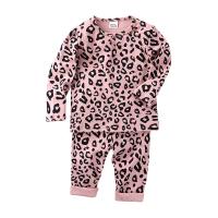 China Children'S Outfit Sets Children'S Leopard Print Casual Cotton Suits for sale